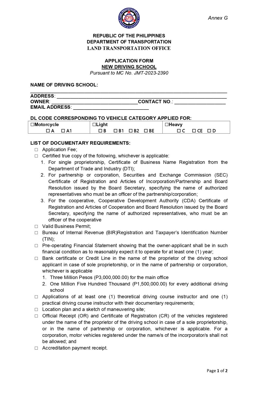 How to Apply for an LTO Accreditation as a Driving School