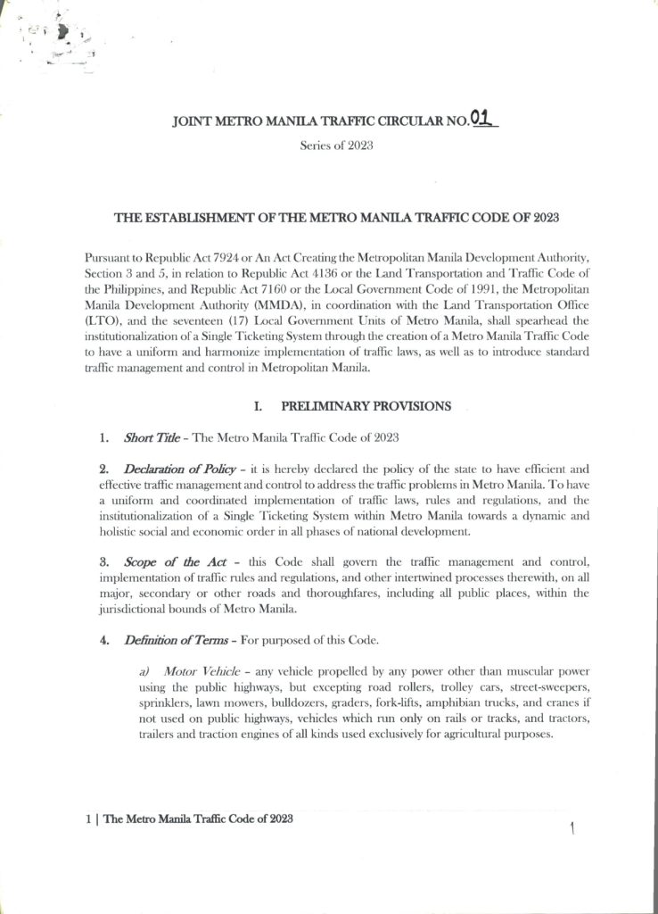Understanding the MMDA Single Ticketing System (STS)