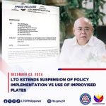 LTO Extends Suspension of Policies on Improvised Plates
