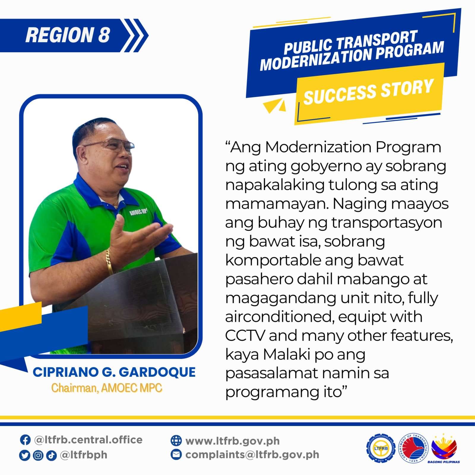 What is the LTO Public Transport Modernization Program (PTMP)?